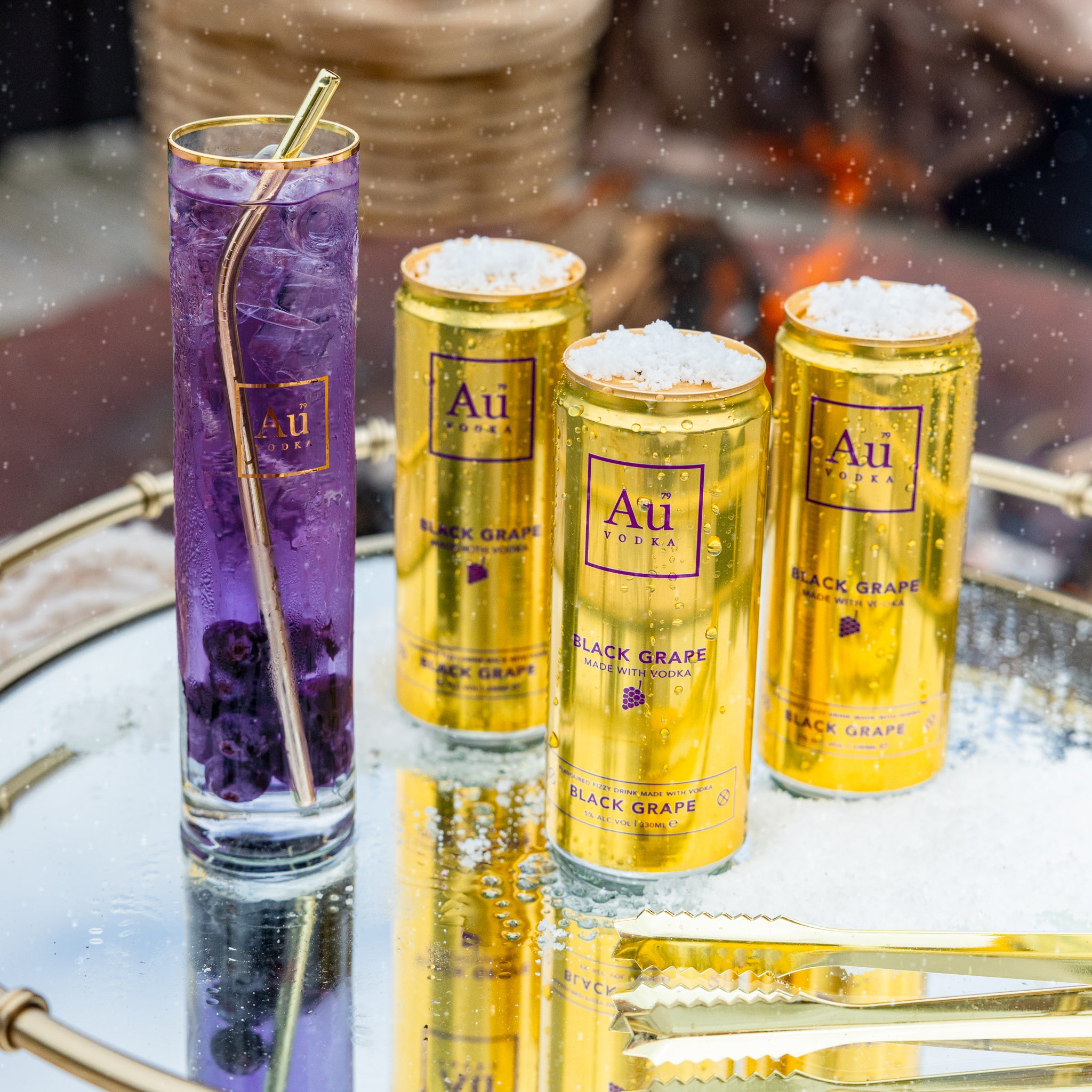 Black Grape Pre-Mixed Vodka Cans - Au Vodka