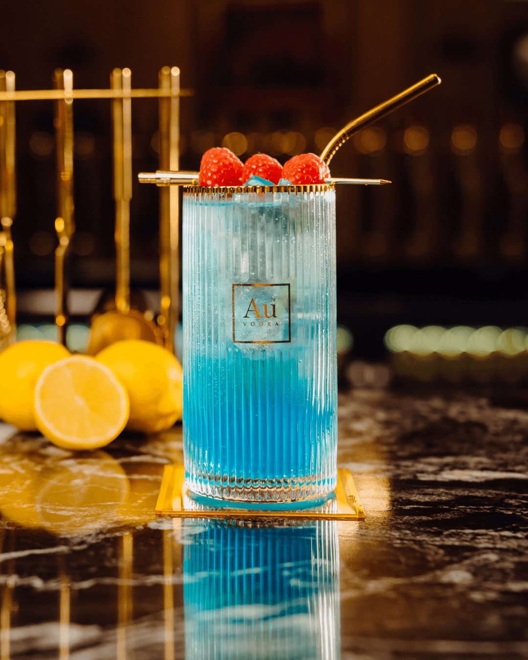 Blue Raspberry Fizz – Au Vodka