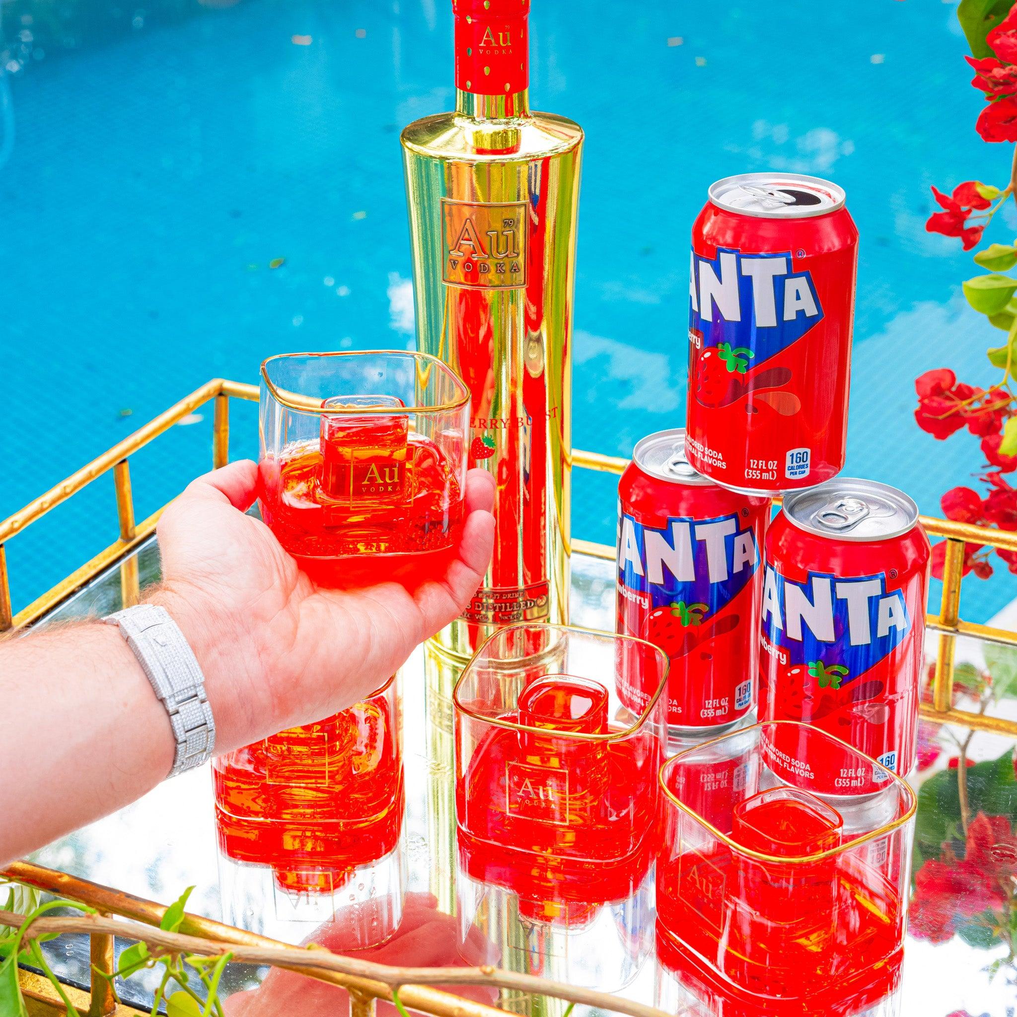 Au Vodka Bomb Glass
