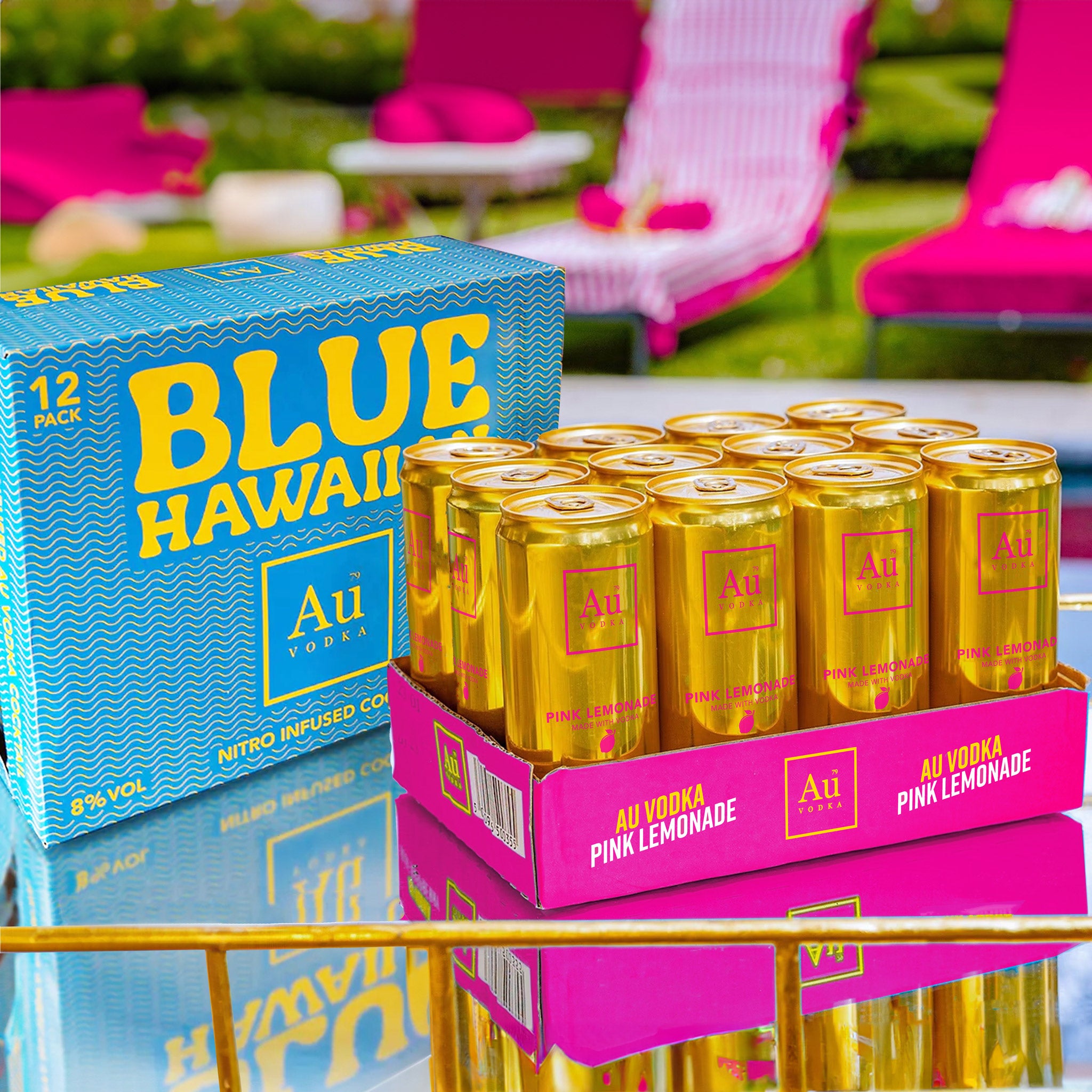 Pink Lemonade Vodka Cans & Cocktail Cans Bundle - Au Vodka