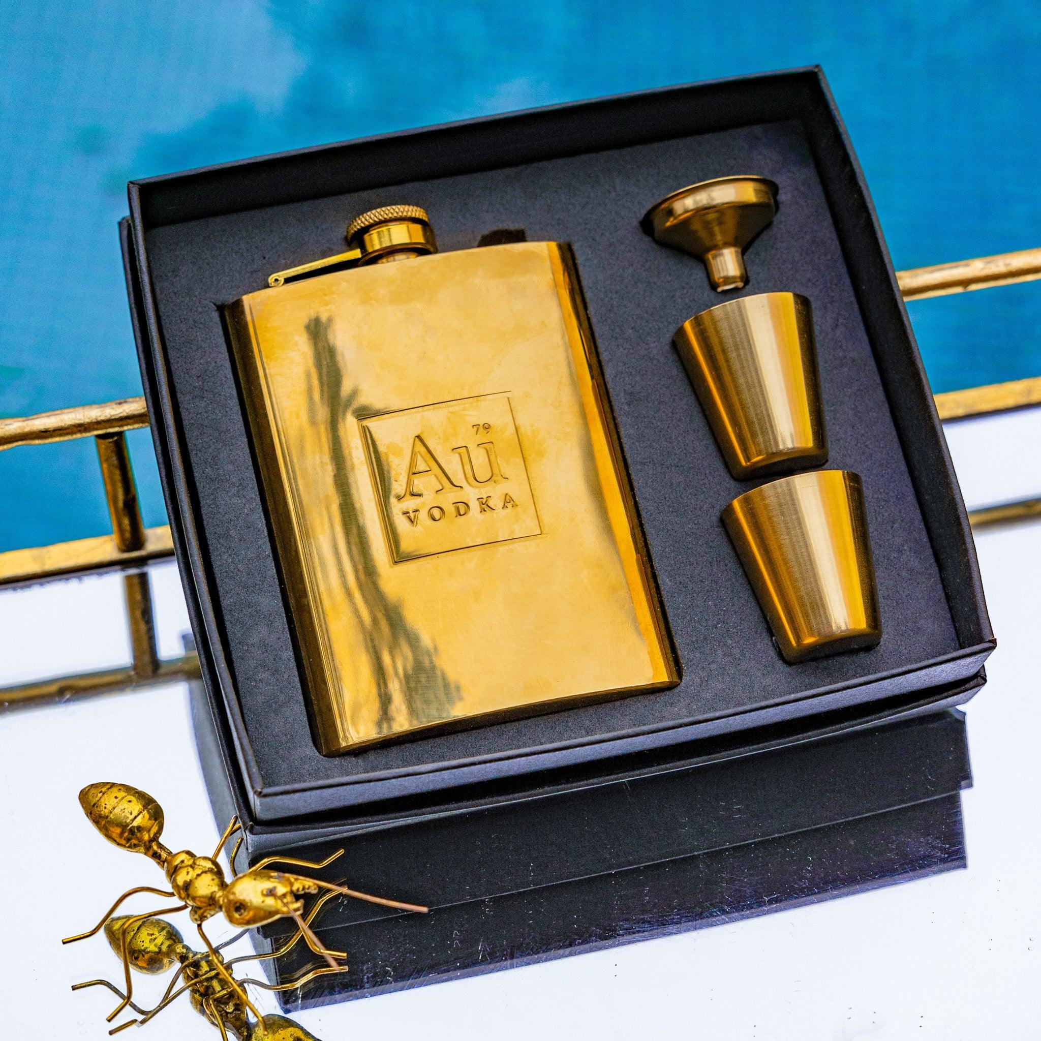 Gold Hip Flask - Au Vodka