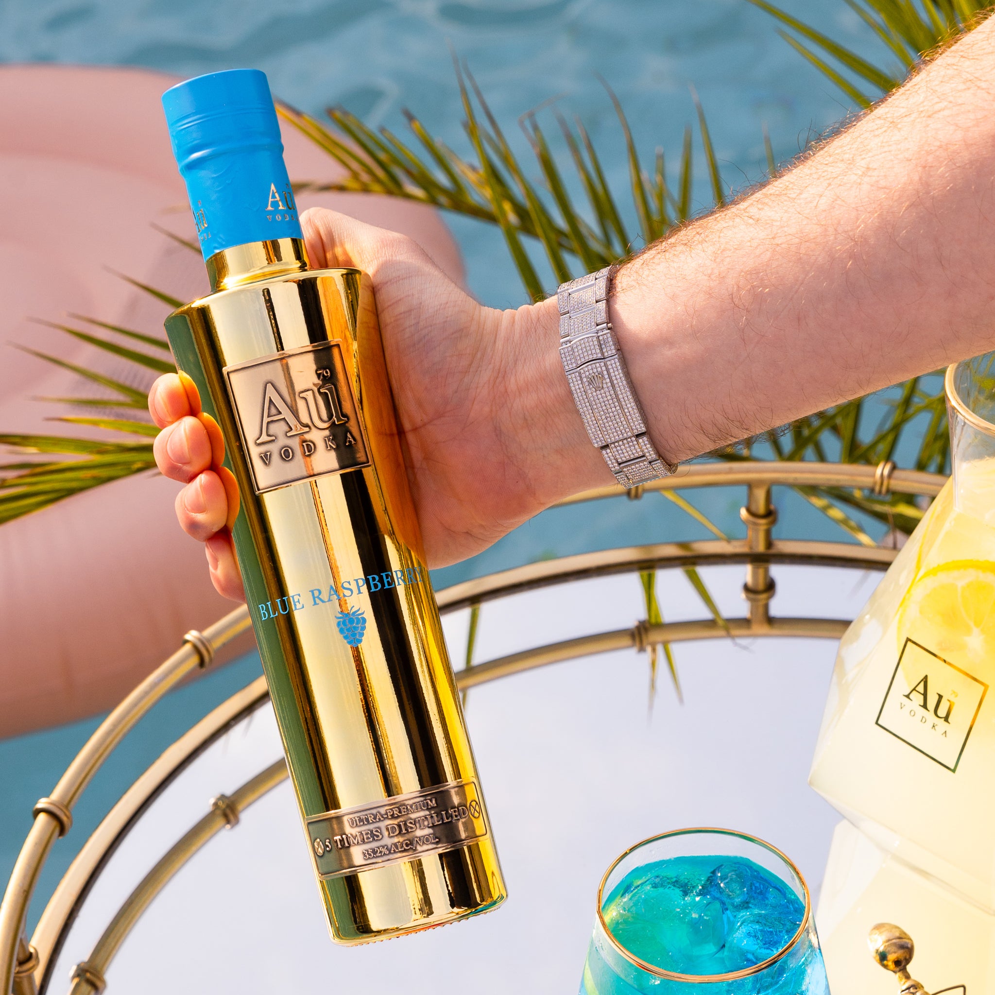 Au Vodka Blue Raspberry 35cl - Au Vodka