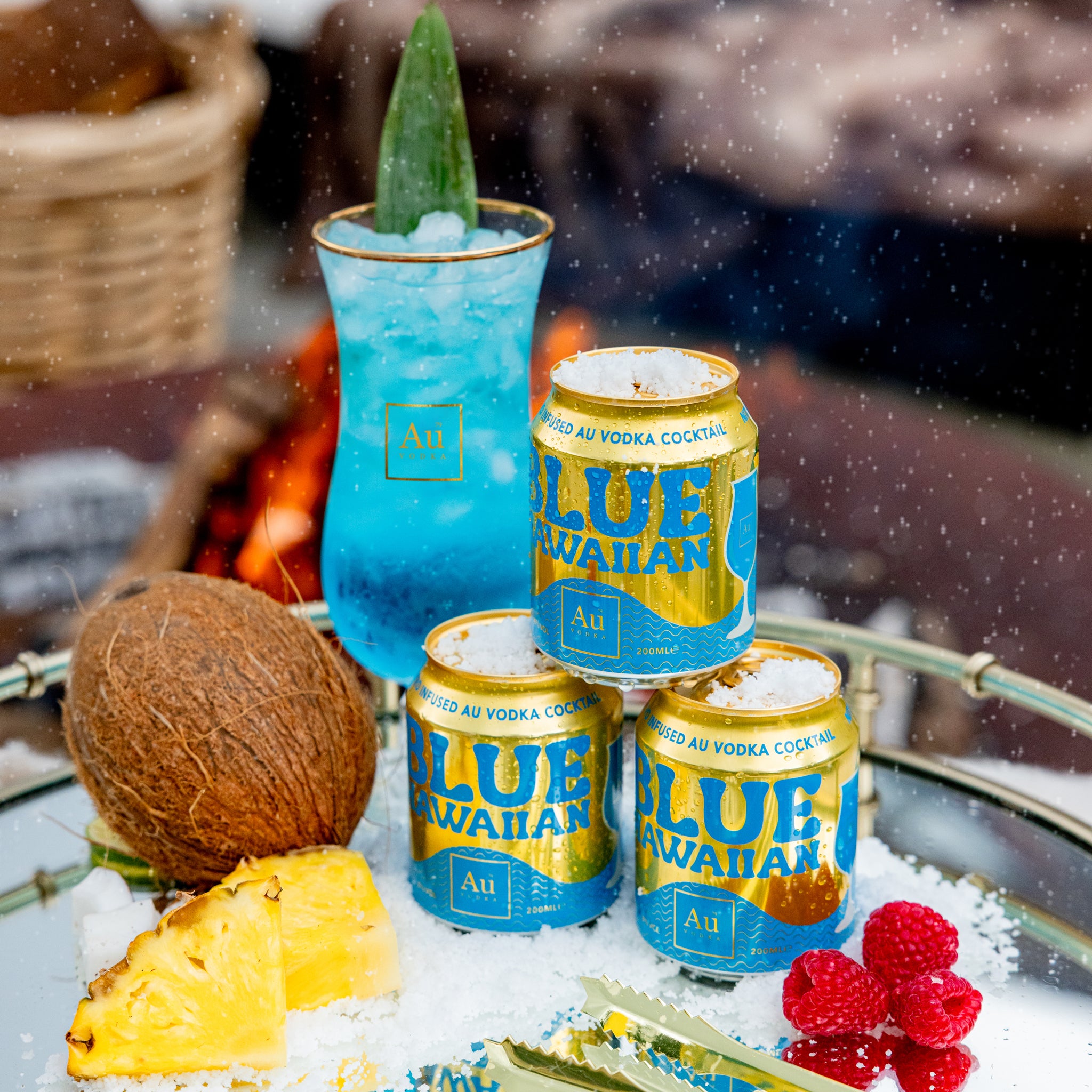 Blue Hawaiian Vodka Cocktail Can - Au Vodka