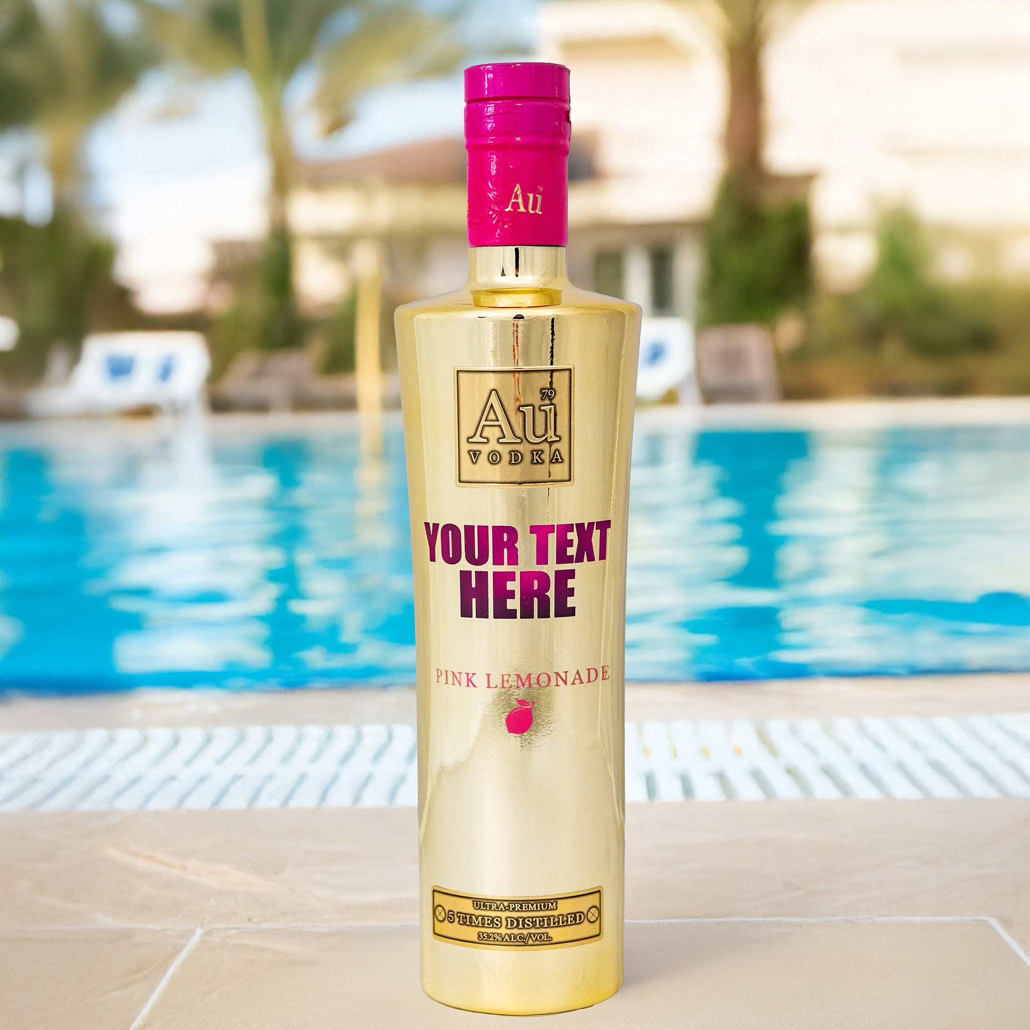 Personalised Pink Lemonade 70cl Vodka - Au Vodka