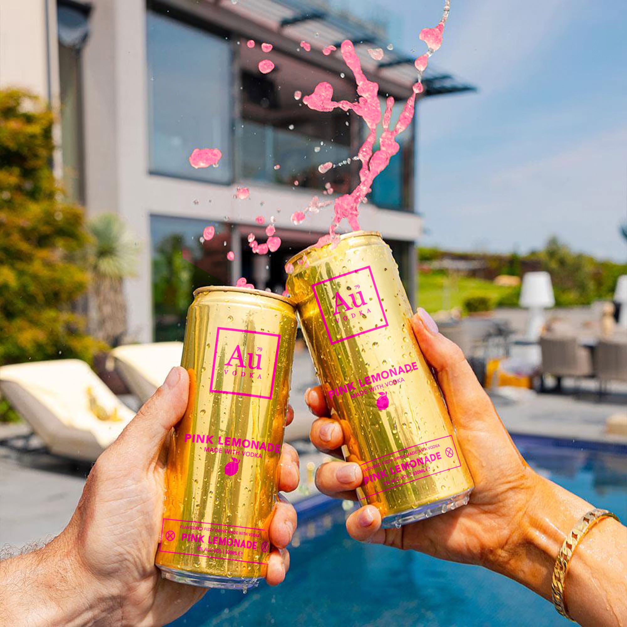 Pink Lemonade Vodka Cans - Au Vodka