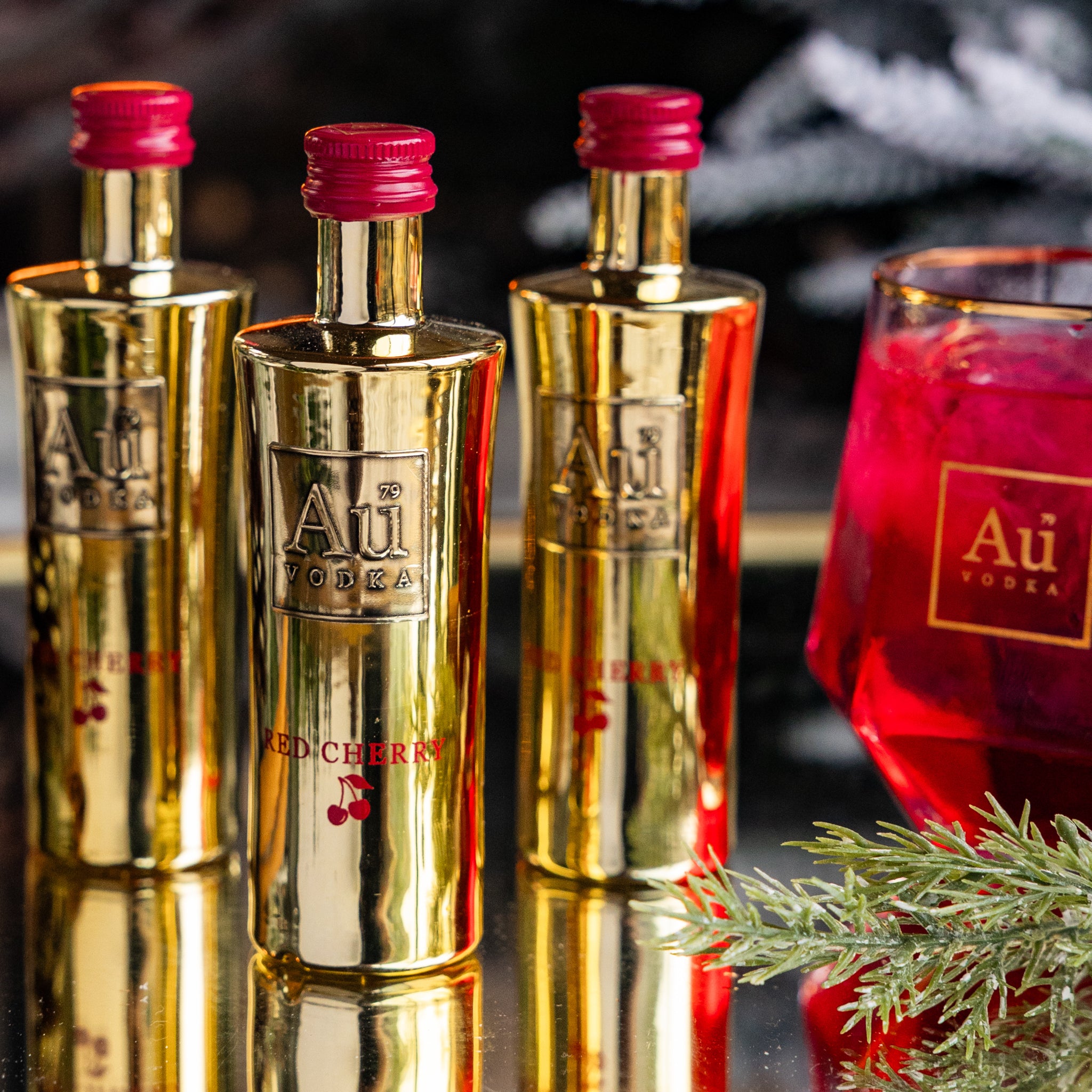 Au Vodka Red Cherry Miniature
